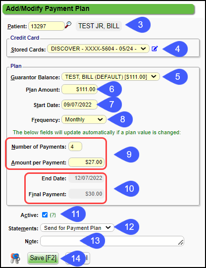 Payment Plans