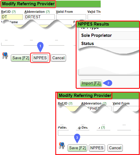 Add or Modify Referring Providers/PCP