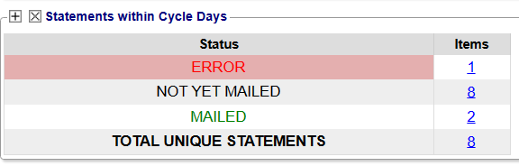 Statements/Invoices Management Dashboard