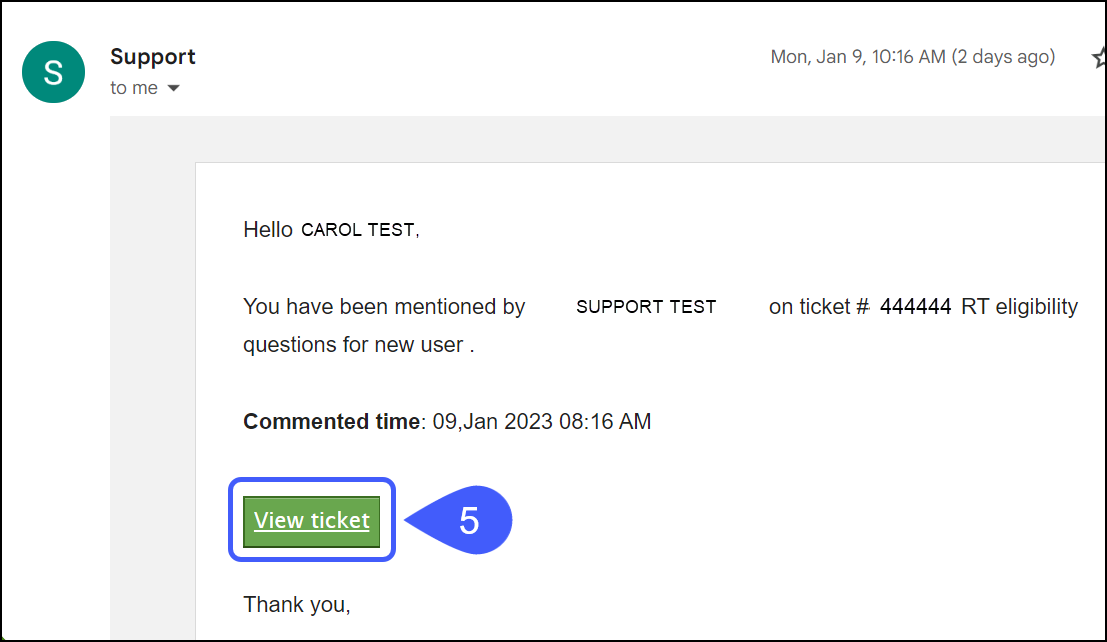 Open a Support Ticket