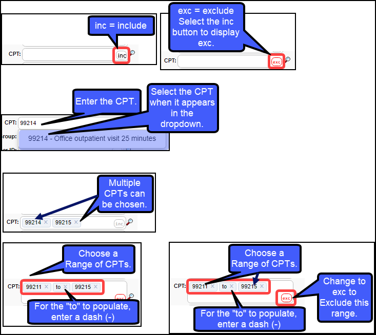 Reports Criteria Overview