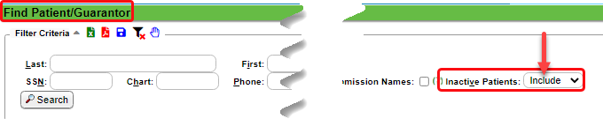 Make a Patient Inactive