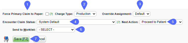 Enter a New Charge (Encounter) Manually